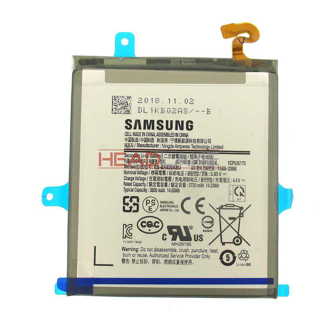 Samsung SM-A920 Galaxy A9 (2018) EB-BA920ABU Internal Battery GH82-18306A