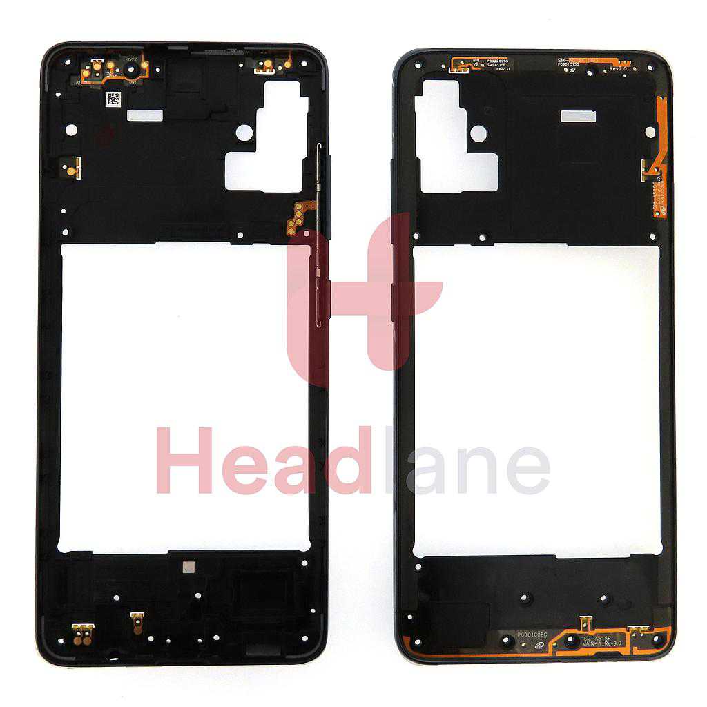 Samsung SM-A515 Galaxy A51 Middle Cover / Chassis - Black GH98-45033B