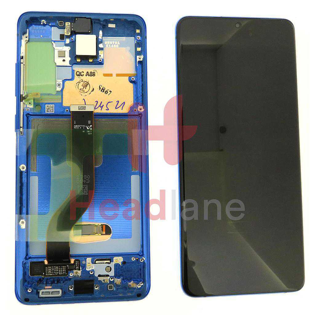 Samsung SM-G986 Galaxy S20+ / S20 Plus LCD Display / Screen + Touch - Aura Blue (No Camera ...
