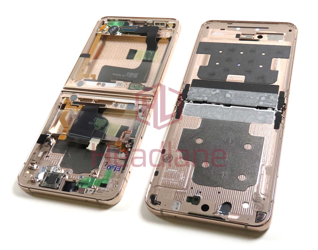 Samsung SM-F721 Galaxy Z Flip4 5G Display Frame - Pink Gold - GH82-32901C