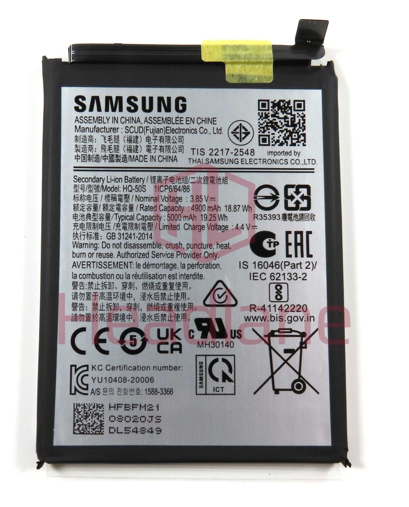 Samsung SM-A037 Galaxy A03s HQ-50S 5000mAh Internal Battery - GH81-21239A